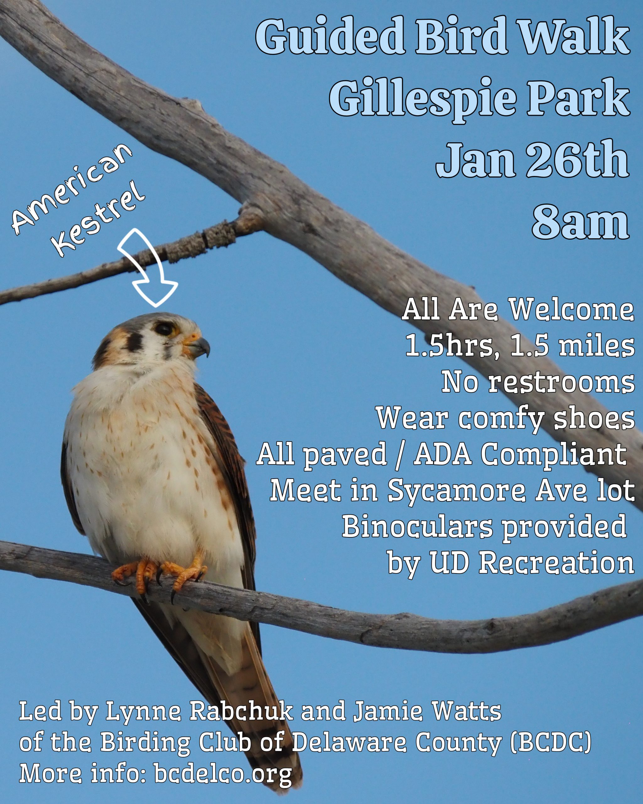 Bird Walk at Gillespie Park – Birding Club of Delaware County